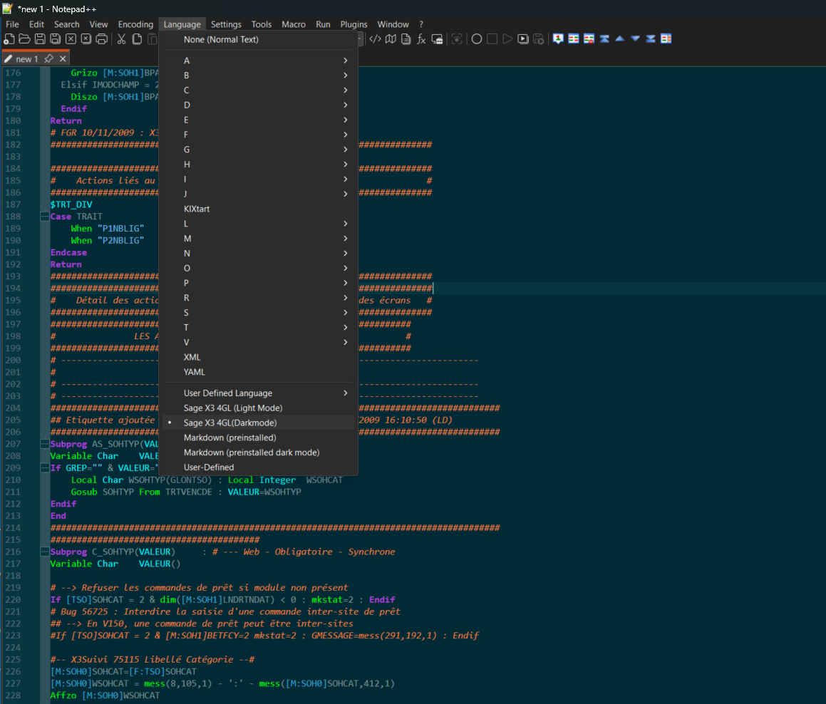 How to Set Up 4GL Formatting in Notepad++ for Sage X3
